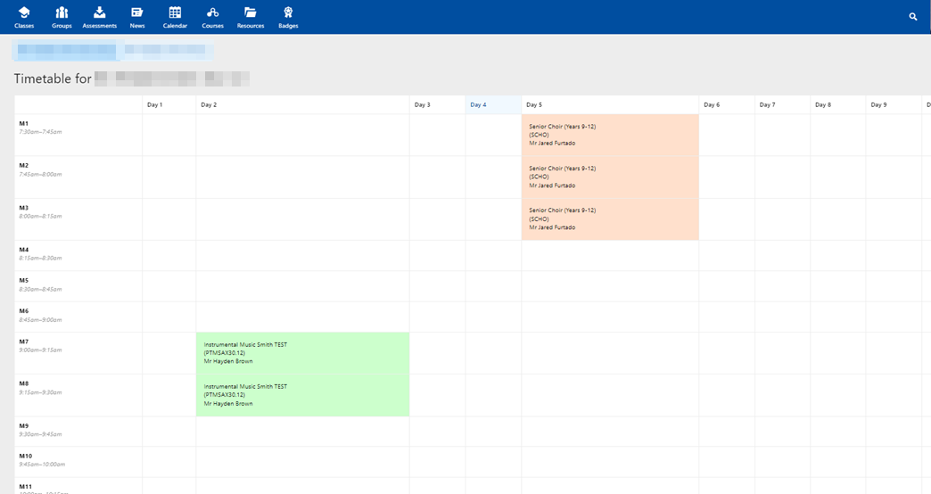Music Timetabling - Brighton Grammar: Leading Private School | Boys ...
