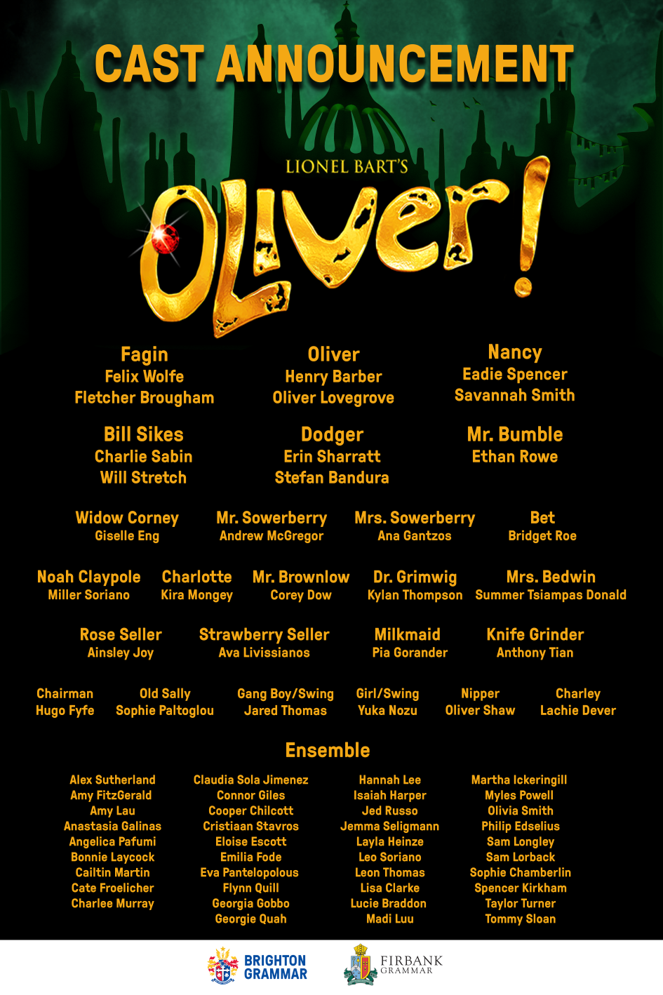 Oliver Senior Production 2024